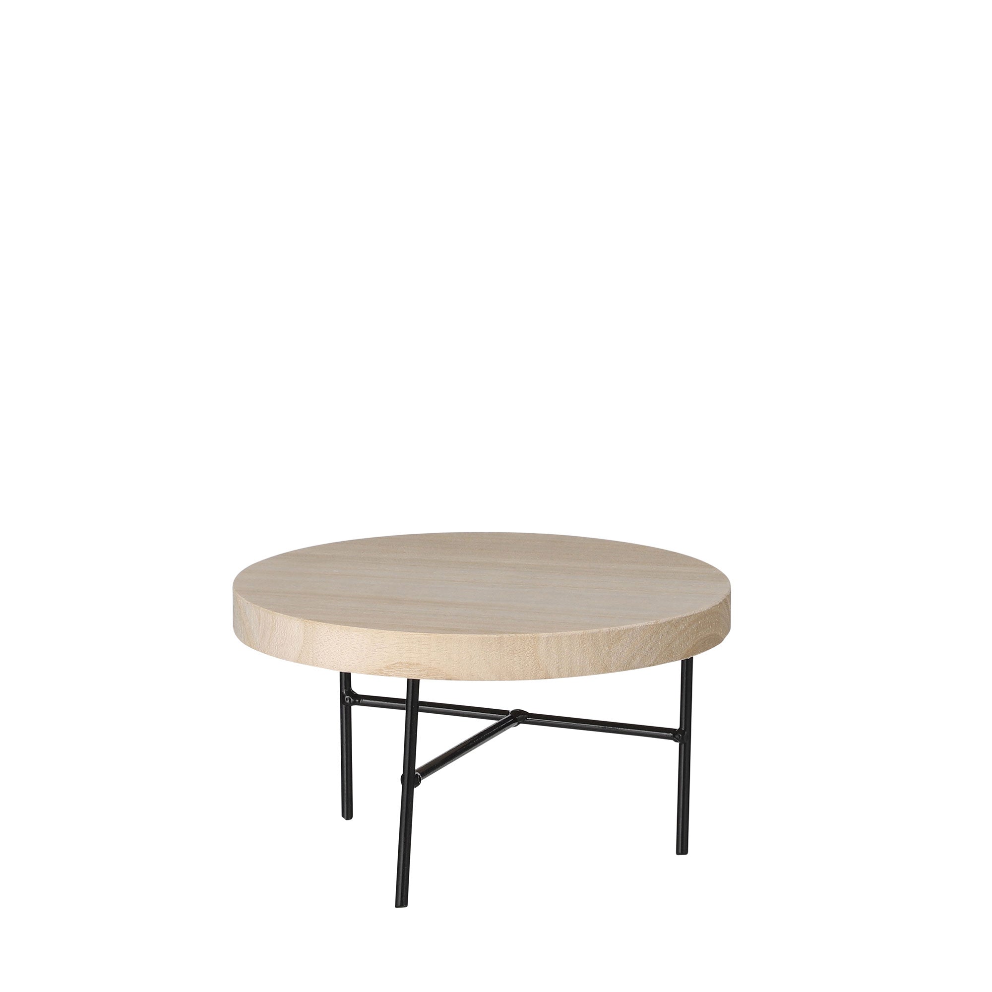 Buy Mica Decorations side table Cesar round brown-black | Bakker.com