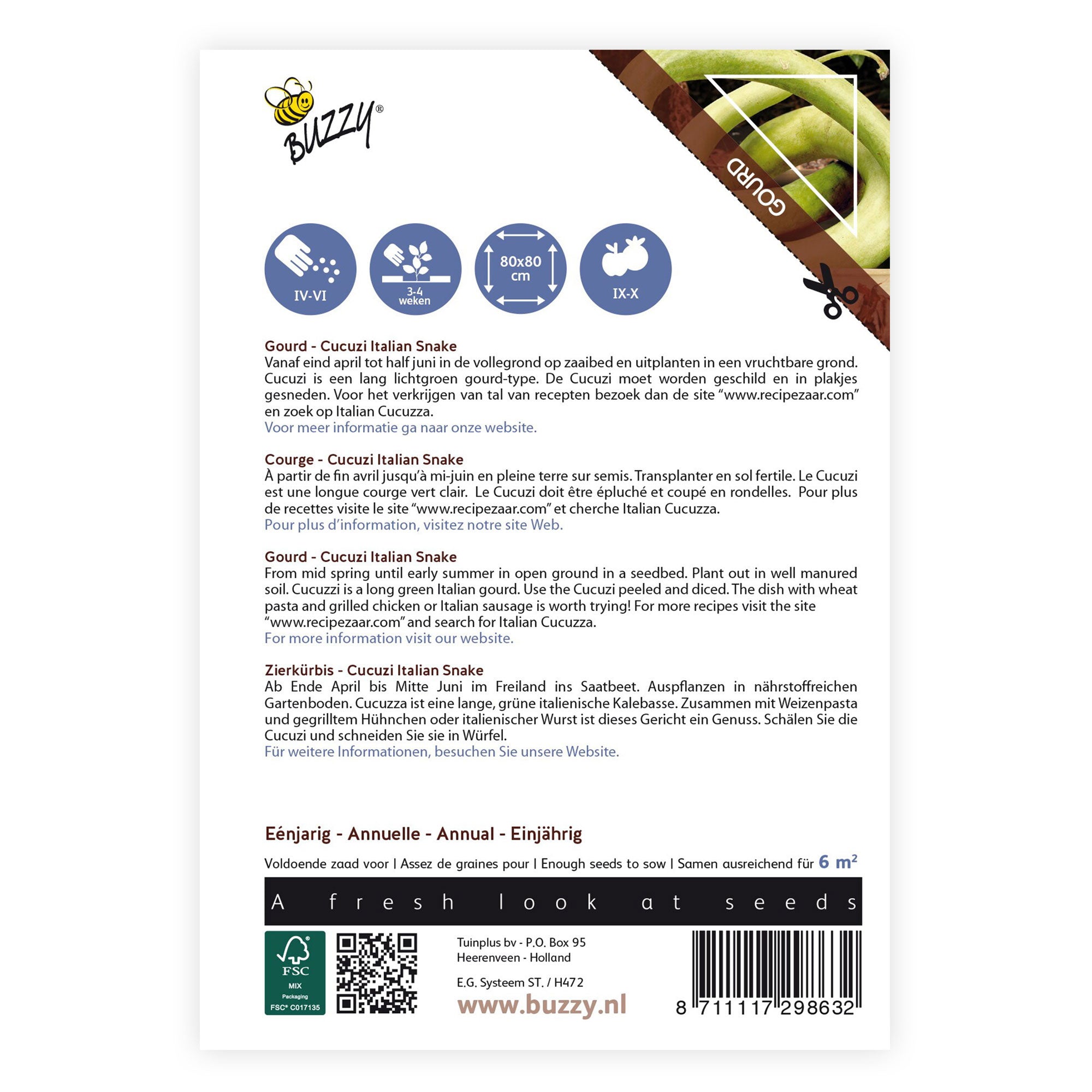 Buy vegetable seed now Squash Lagenaria 'Cucuzi Italian Snake' green 6 ...